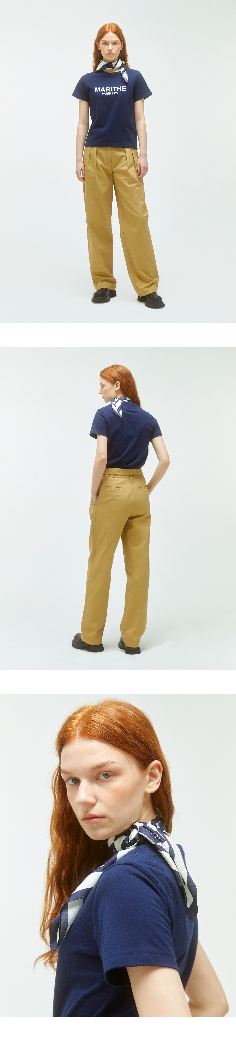 W REGULAR LOGO TEE navy - 감도 깊은 취향 셀렉트샵 29CM