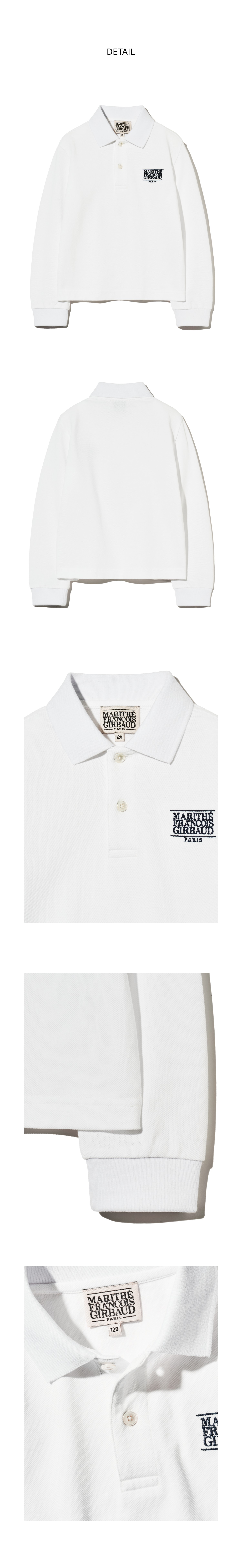 KIDS PK COLLAR LONG SLEEVES white - 감도 깊은 취향 셀렉트샵 29CM