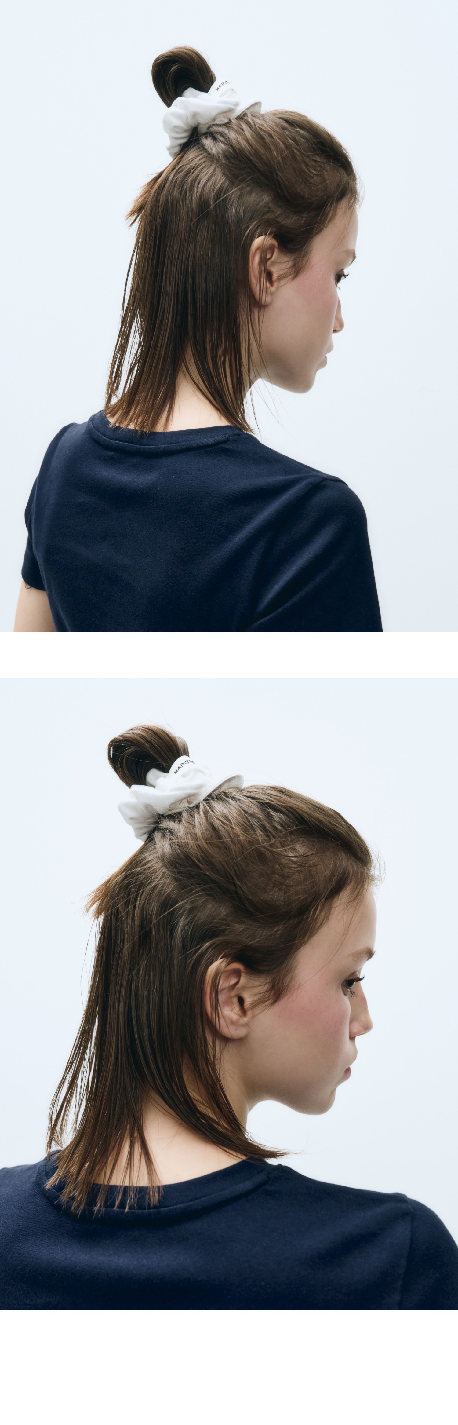 W BASIC COTTON SCRUNCHIE white - 감도 깊은 취향 셀렉트샵 29CM